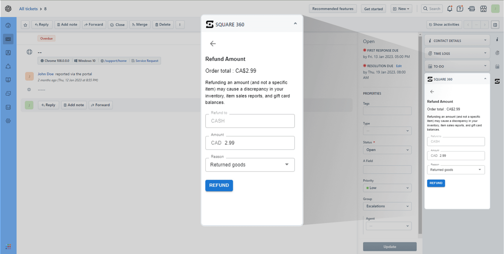 Freshdesk Square 360 Integration | Freshworks Marketplace
